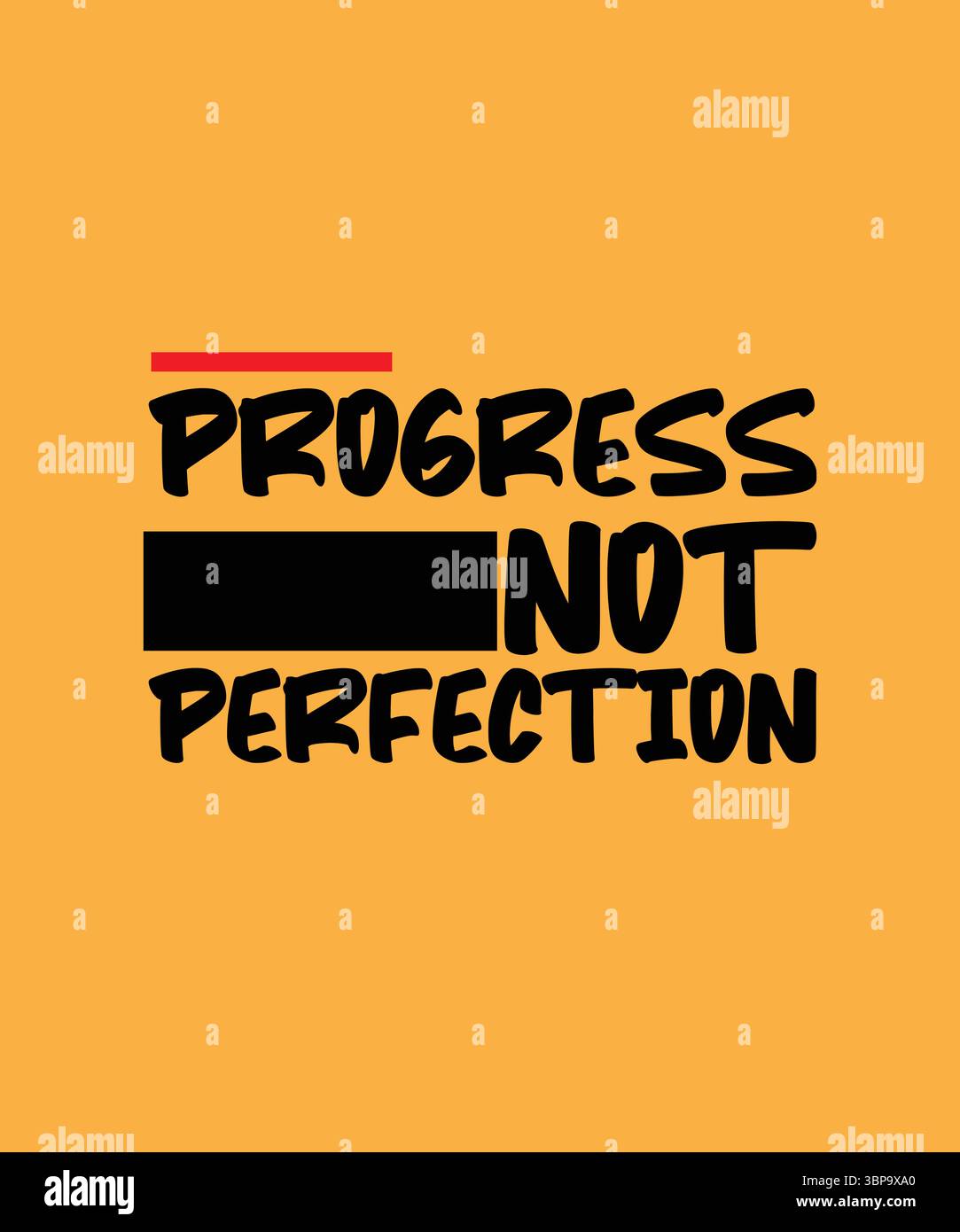 Progress Not Perfection, t-shirt design. T shirt print design with palm ...
