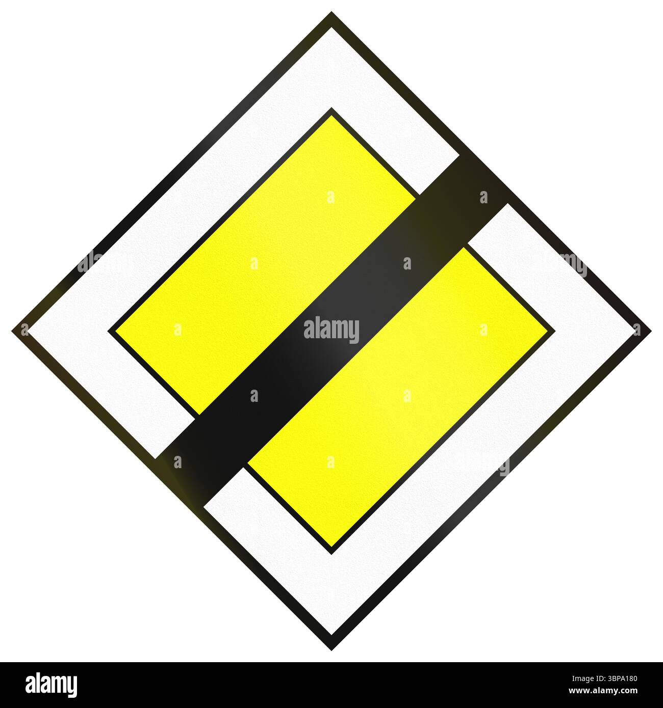 Regulatory road sign in Cambodia - End of main road Stock Photo - Alamy