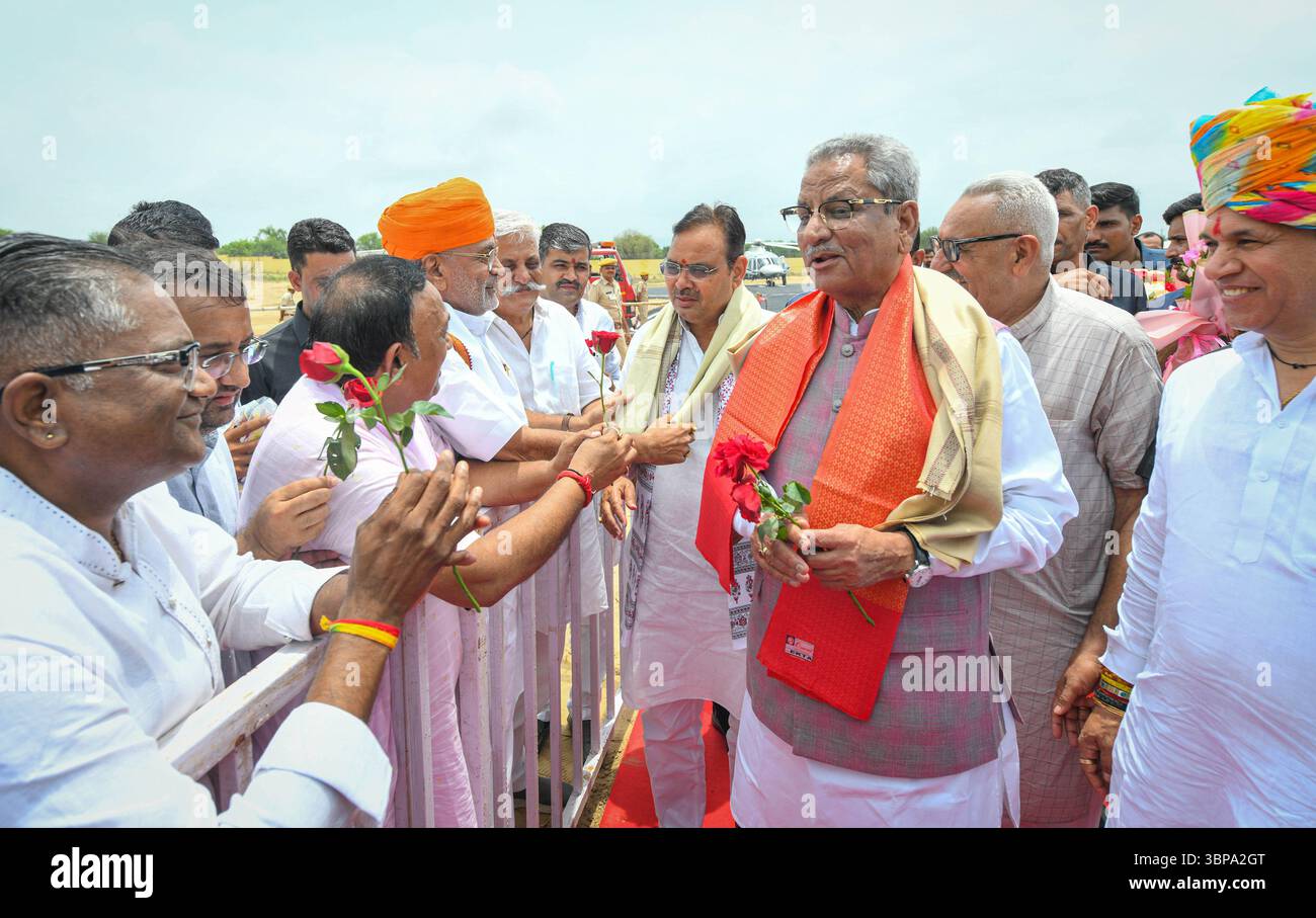 Balotra, India, July 5, 2025: Rajasthan Chief Minister Bhajanlal Sharma ...