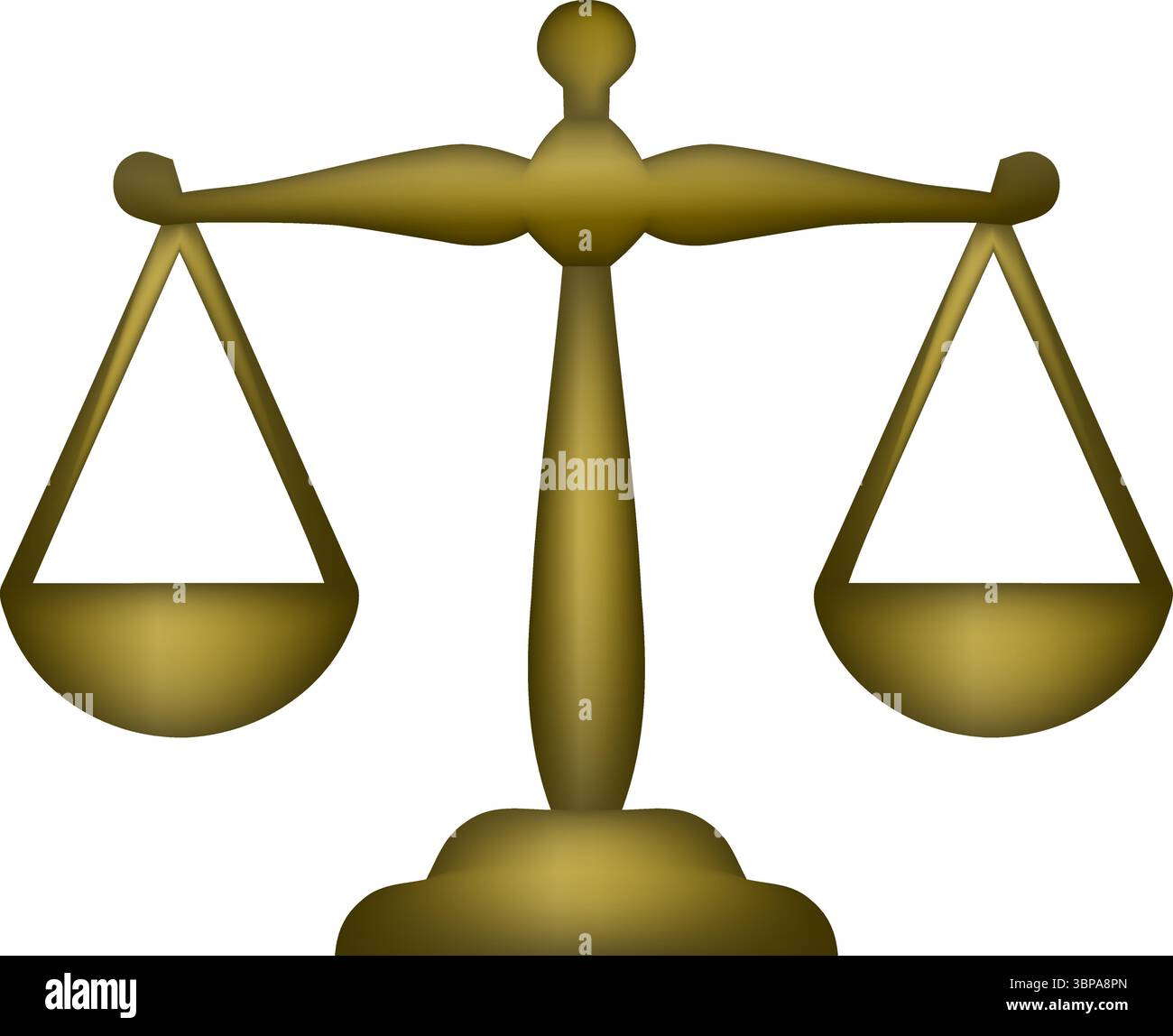 Golden Scales of Justice - Symbol of Law and Balance Stock Vector Image & Art - Alamy