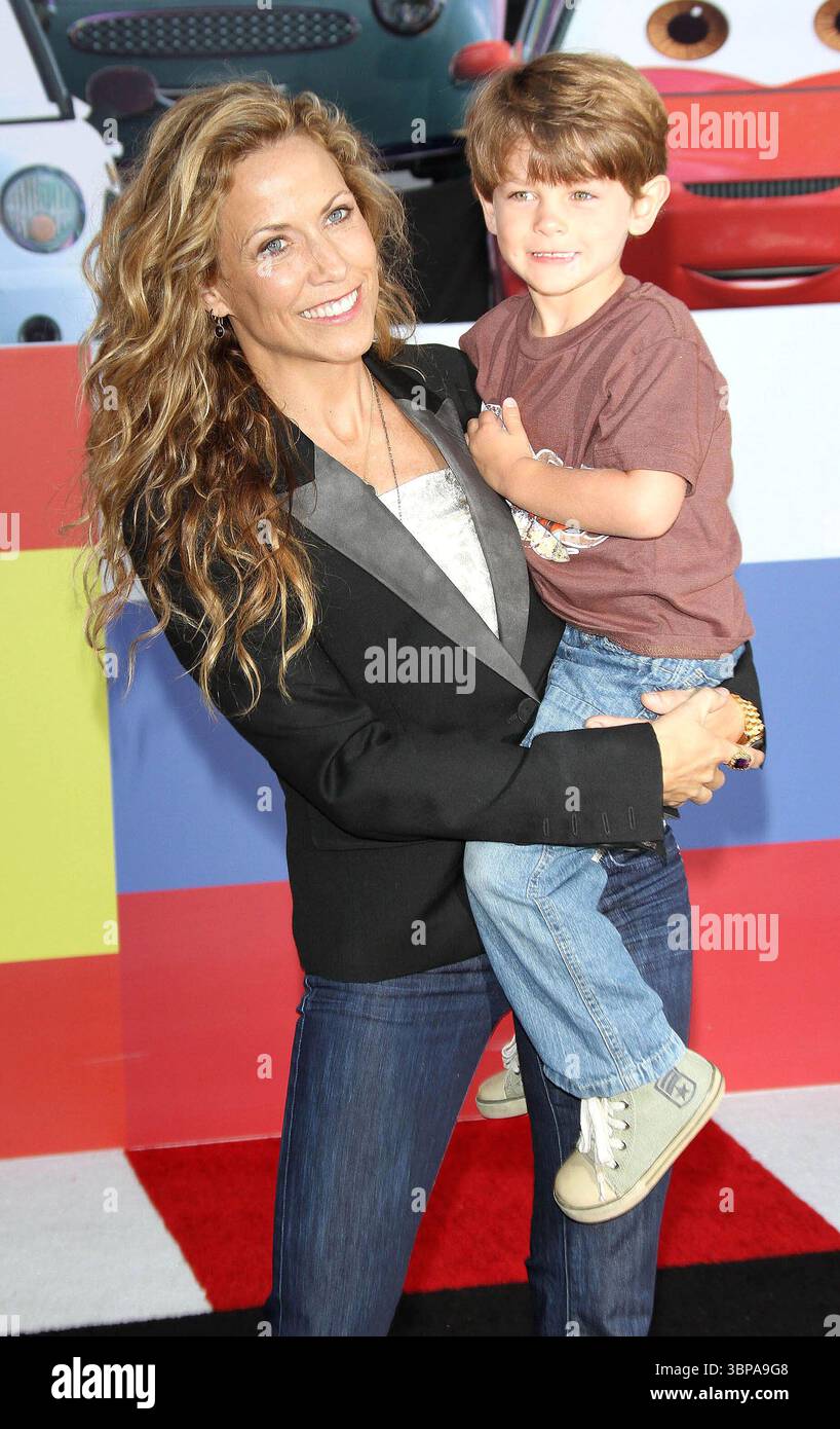 Sheryl Crow with her son Wyatt at the Disney Pixar premiere of 'Cars 2 ...