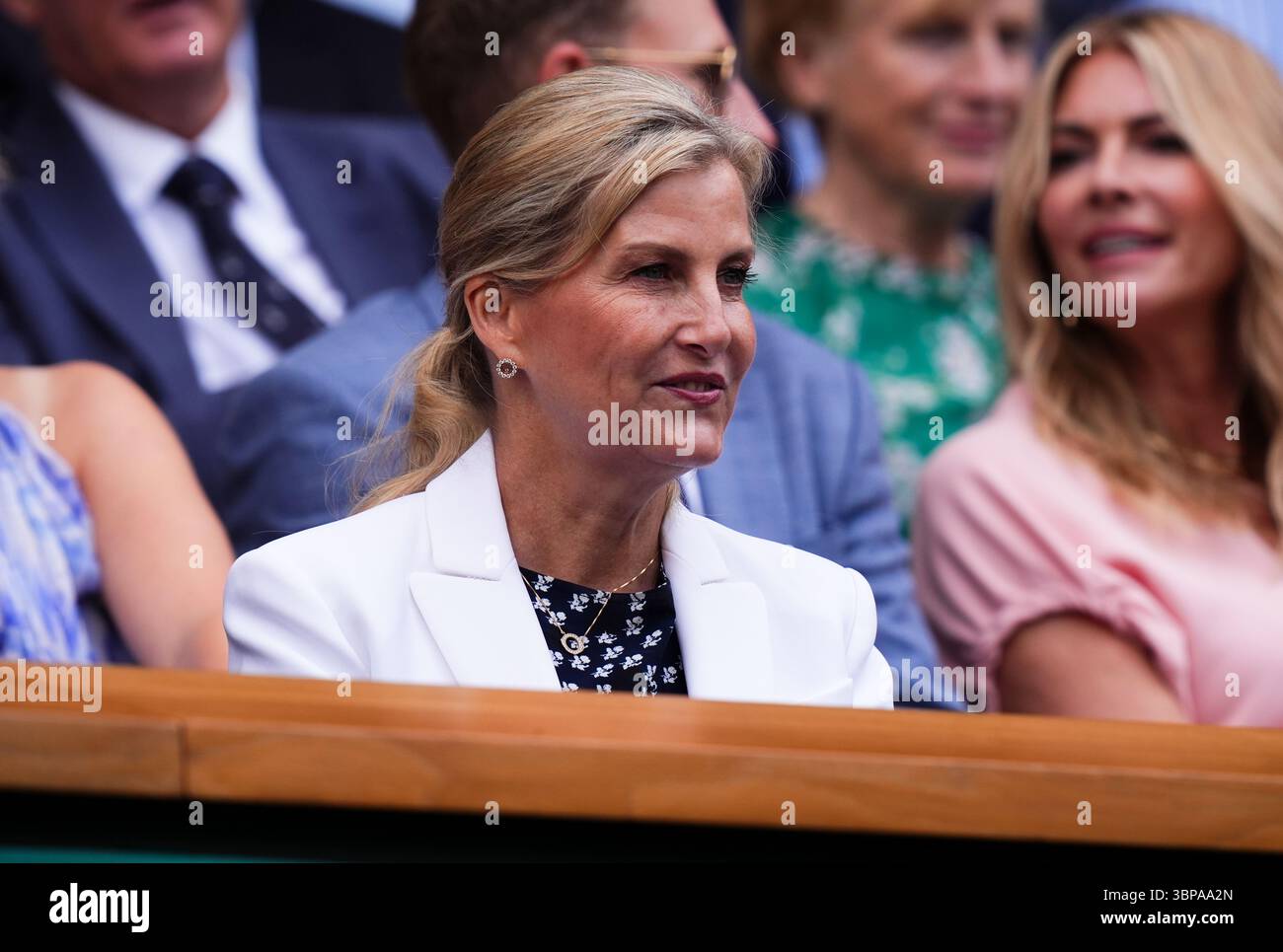 The Duchess of Edinburgh in the Royal Box on day eight of the 2025 ...