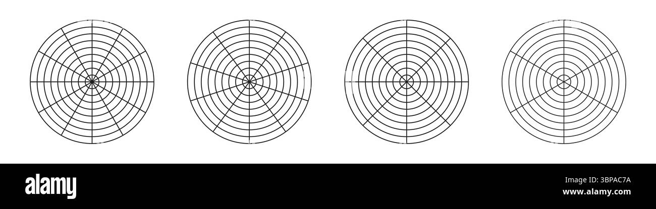 Circle diagrams of life style balance. Wheel of life templates ...