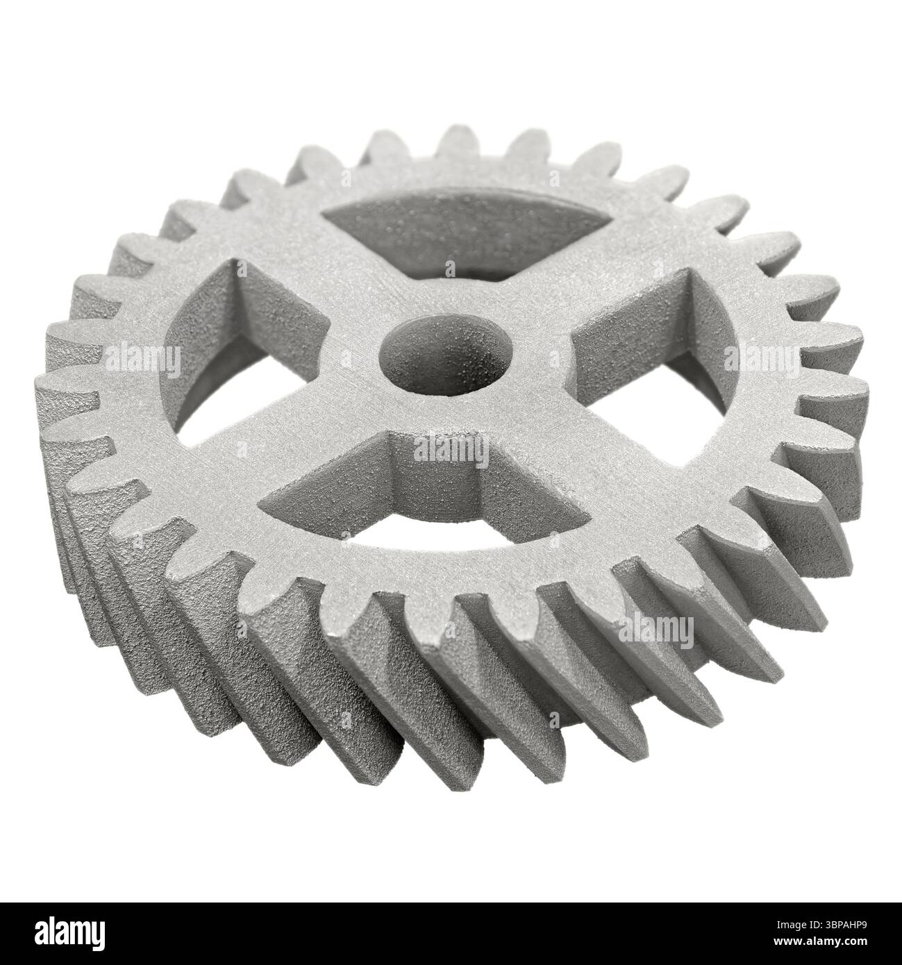 Gearwheel, part of gearbox or another mechanism, isolated on white ...