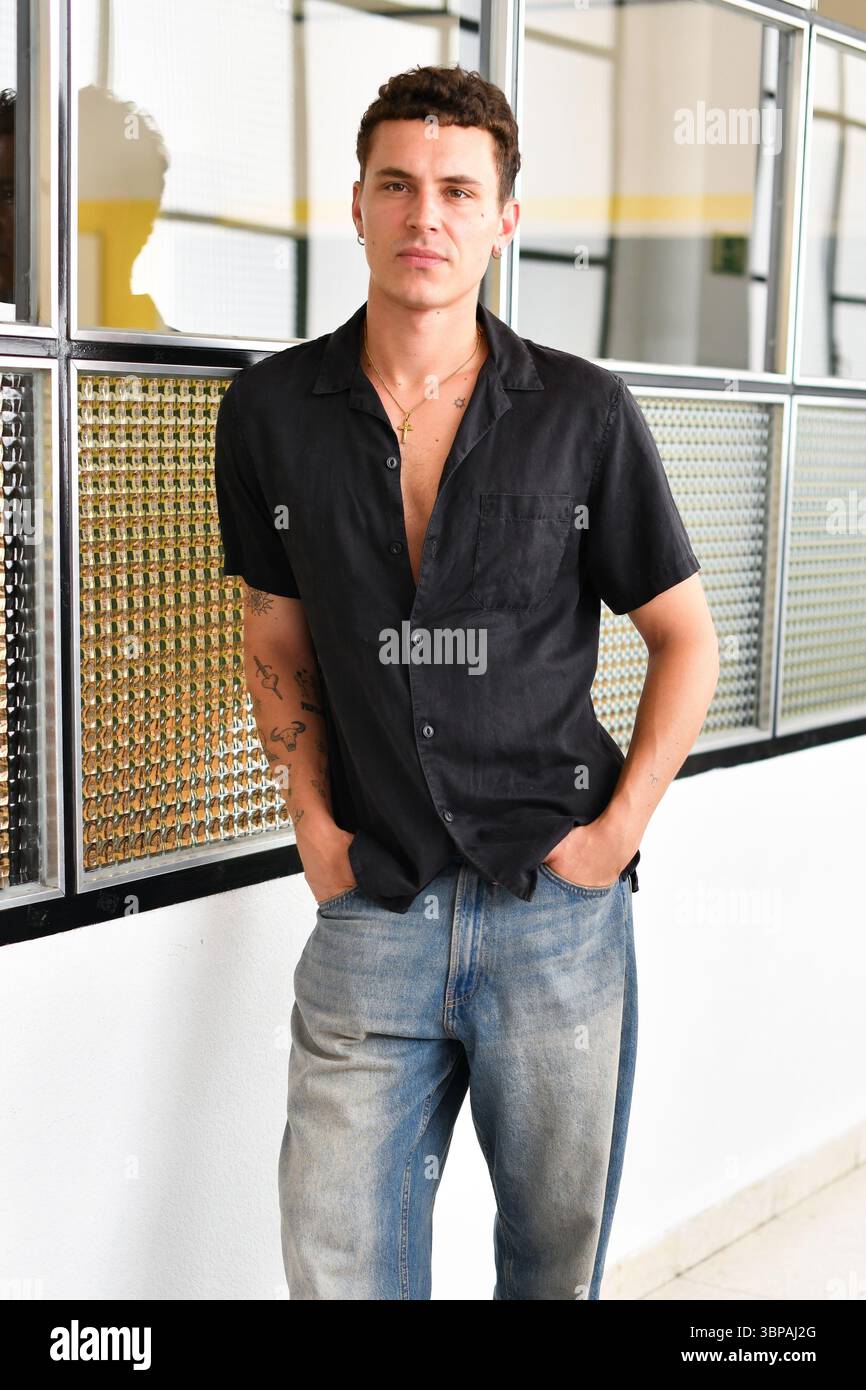 Spanish actor Aron Piper poses during the portrait session during the ...