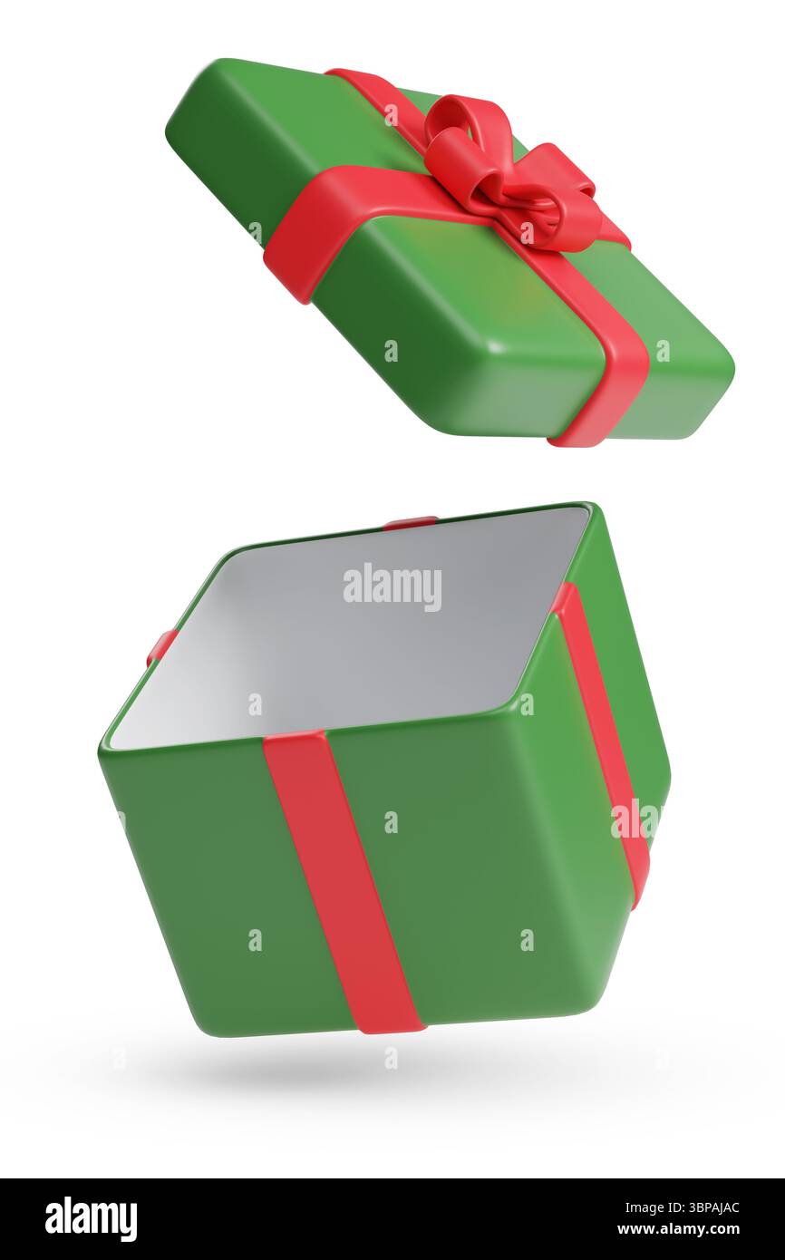 3d open present box hi-res stock photography and images - Alamy