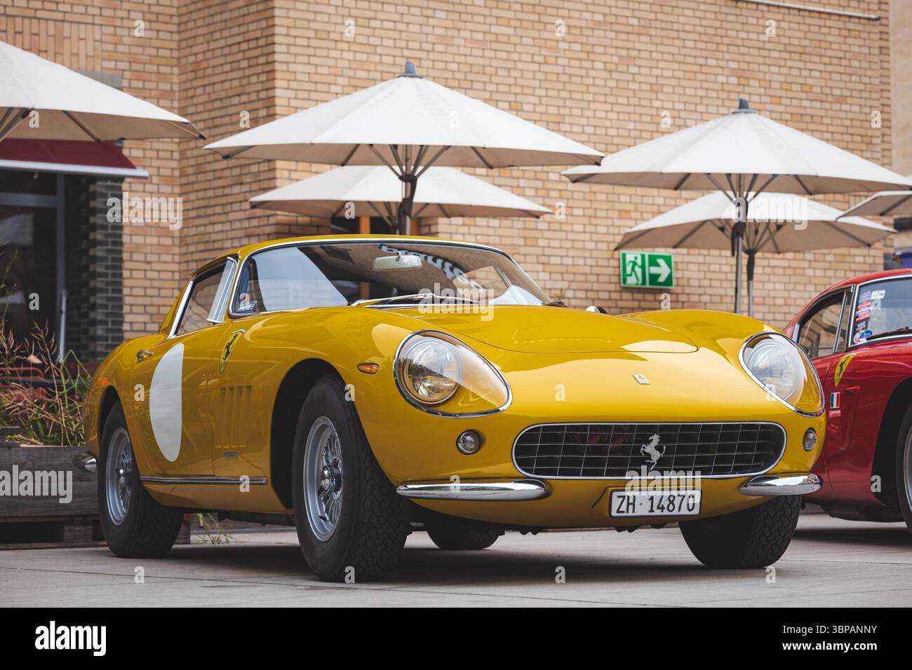 05-07-2025 Kemptthal, Switzerland. Yellow classic Ferrari 275 GTB ...