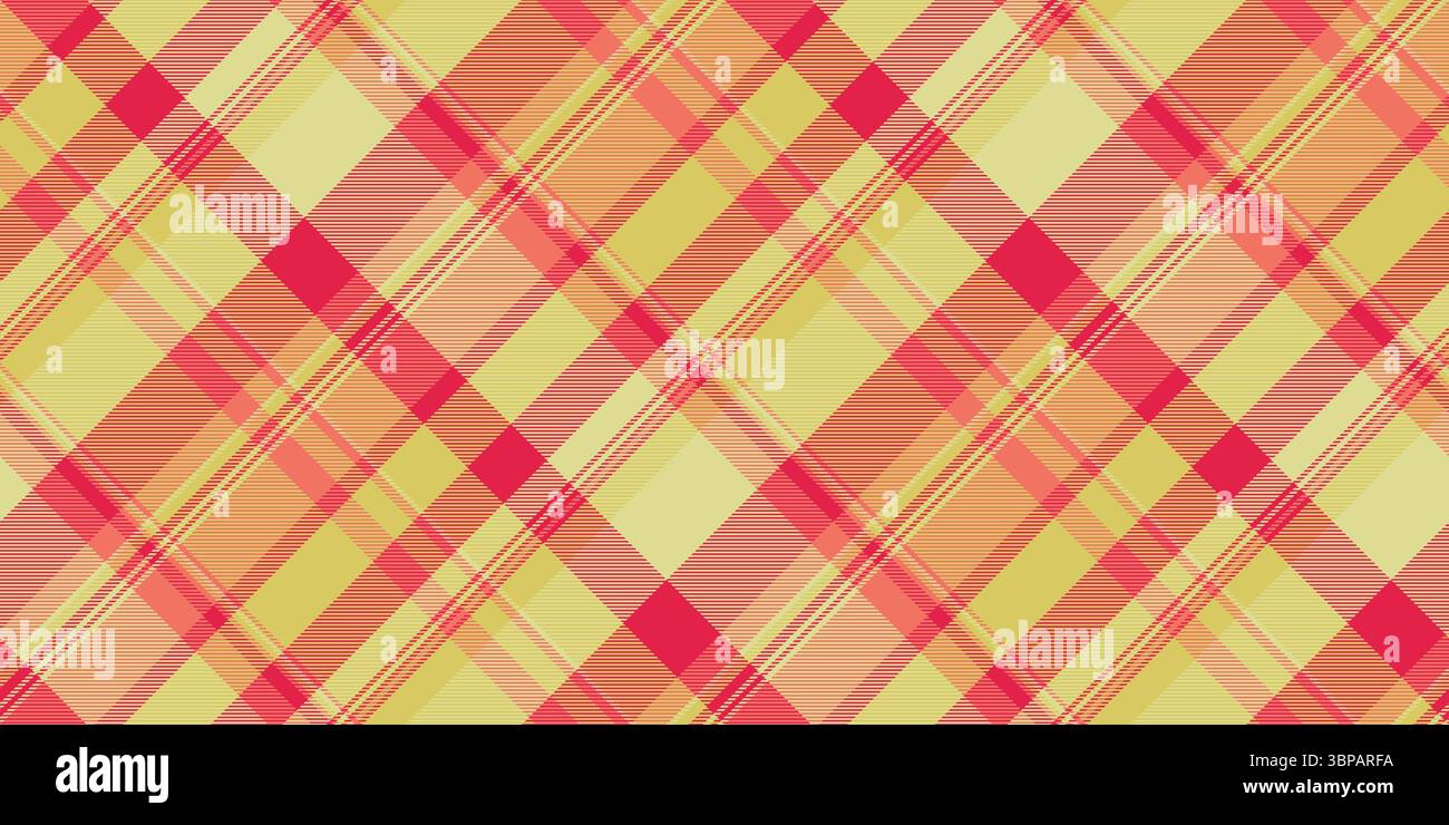 Vibrant plaid pattern with overlapping lines in shades of yellow ...
