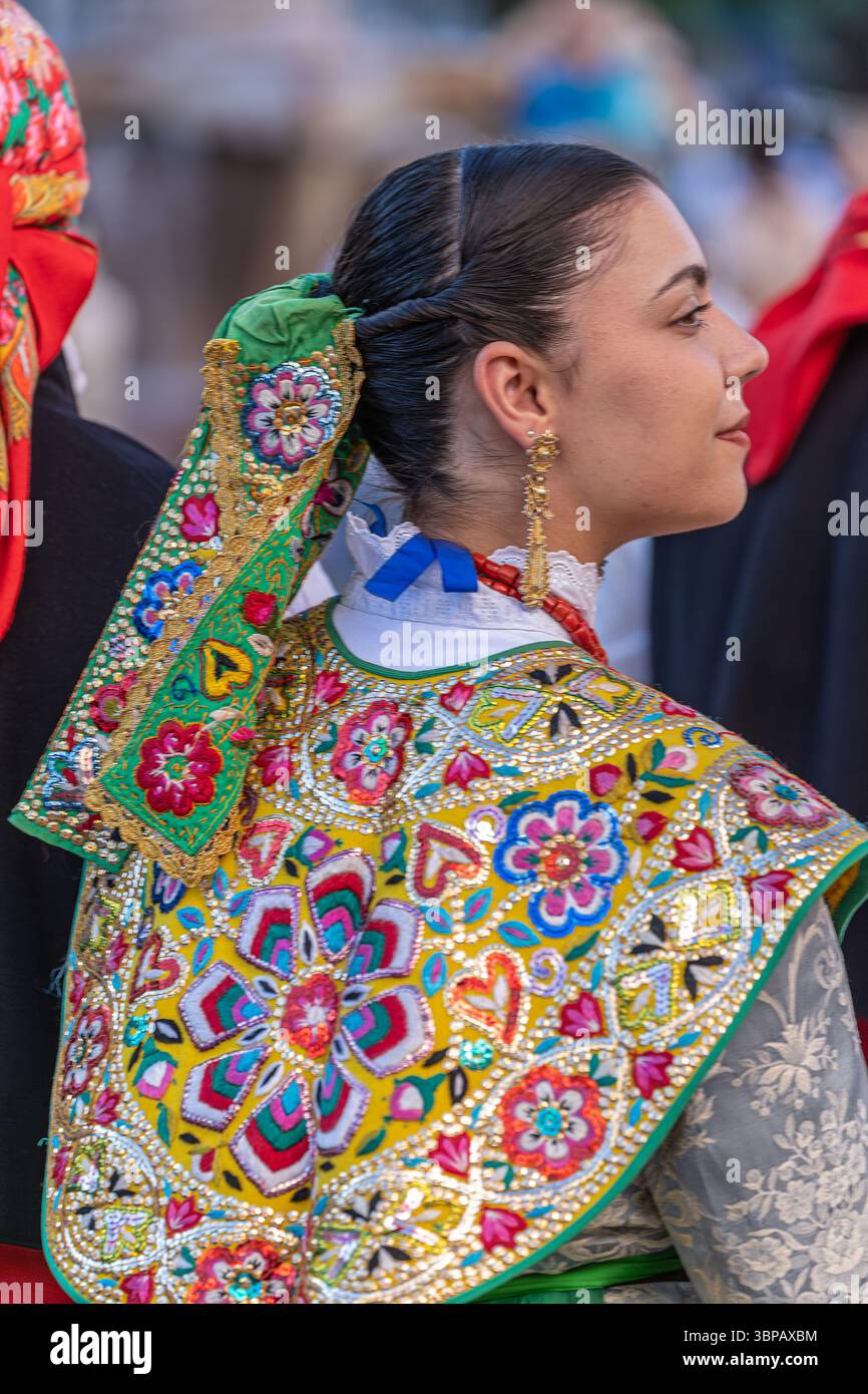 TIMIȘOARA, ROMANIA - JULY 2, 2025: Portrait of young Spanish dancer ...
