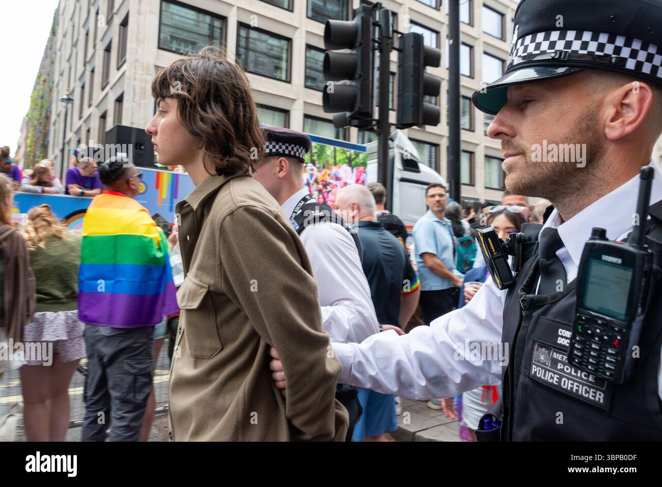 Youth Demand pro Palestine protest arrest after blocking Pride in ...