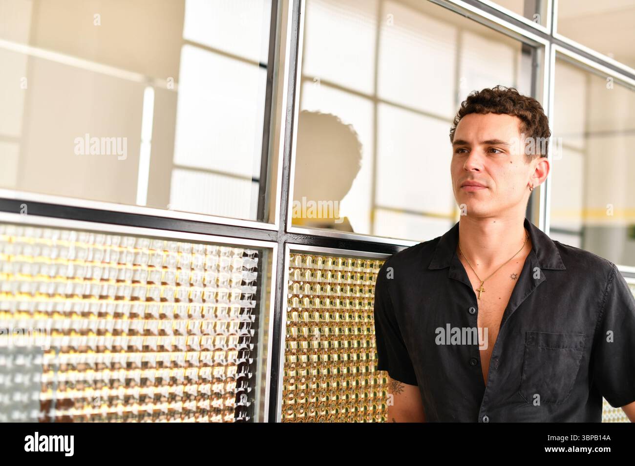 Madrid, Spain. 07th July, 2025. Spanish actor Aron Piper poses for the ...