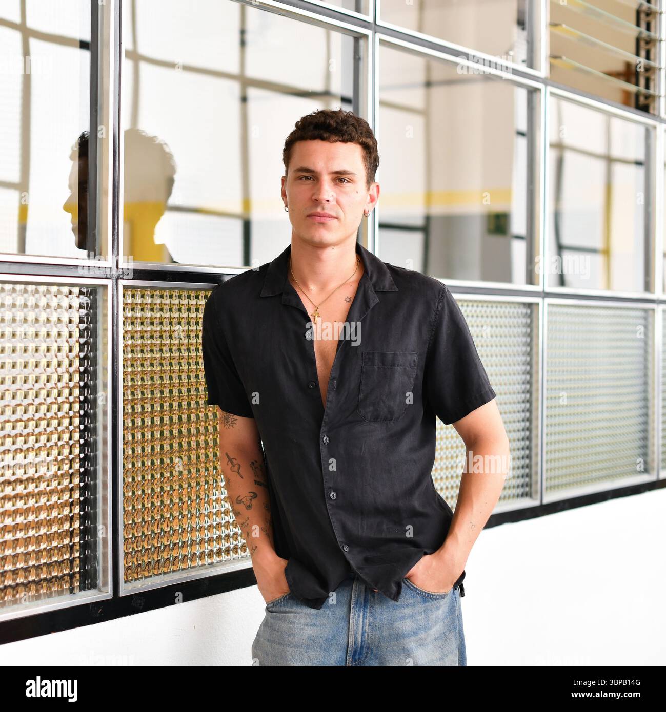 Madrid, Spain. 07th July, 2025. Spanish actor Aron Piper poses for the ...