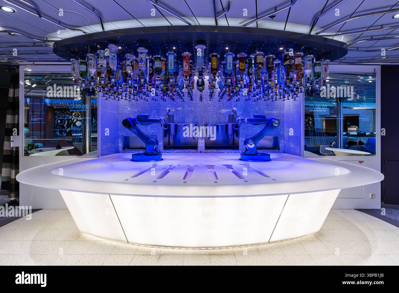 The Bionic Bar is on various Royal Caribbean cruise ships where two ...