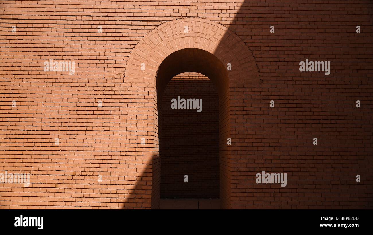 Visitors admire the stunning brickwork of ancient structures in Babylon ...
