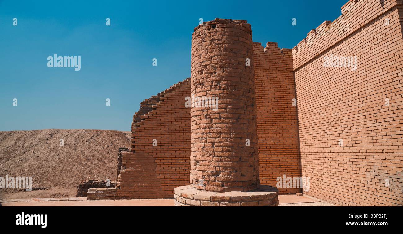 Remains of a brick structure in Babylon highlight the ancient ...
