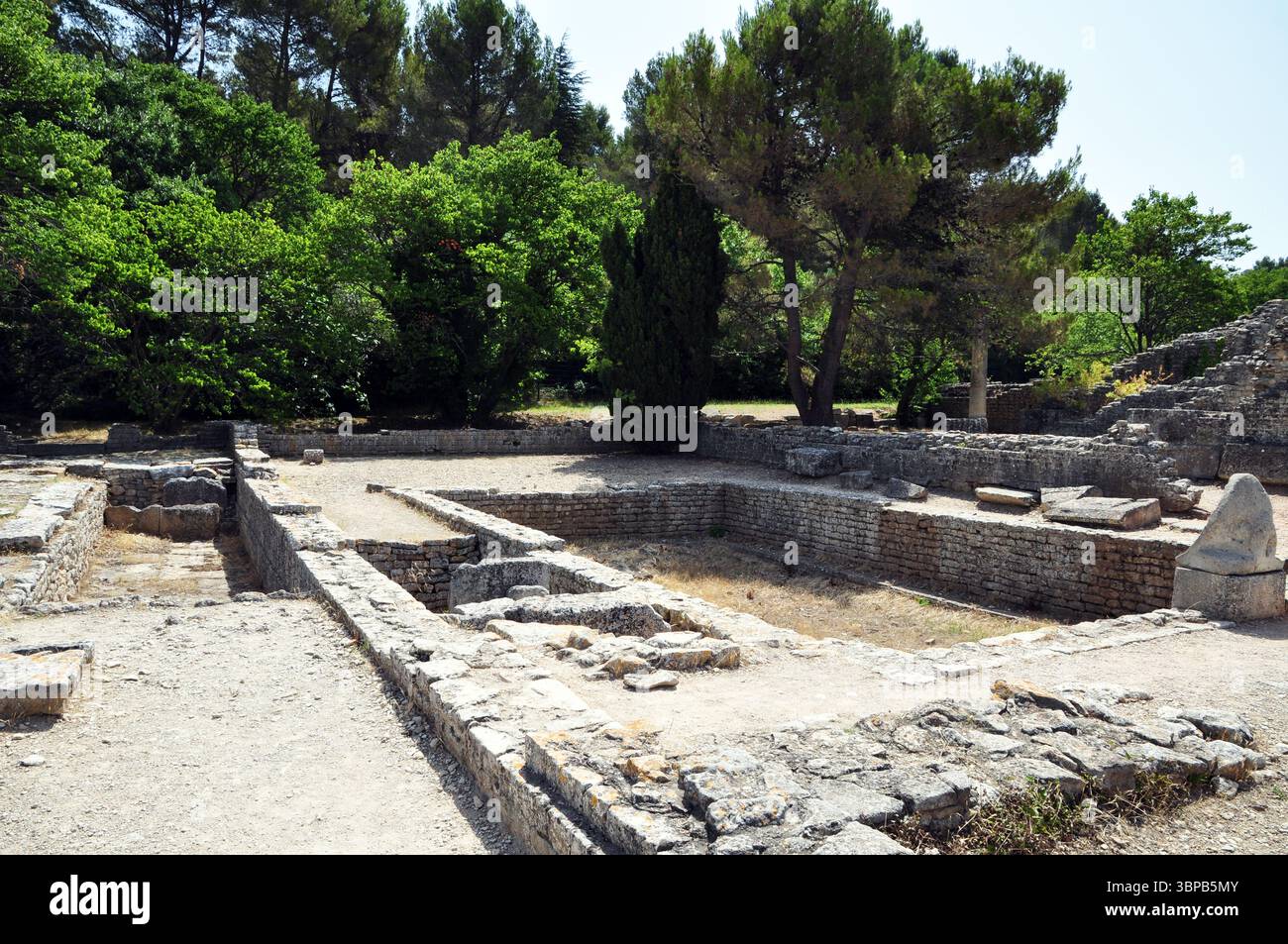 Roman archaeological site of the Roman city of Glanum near St Remy de ...