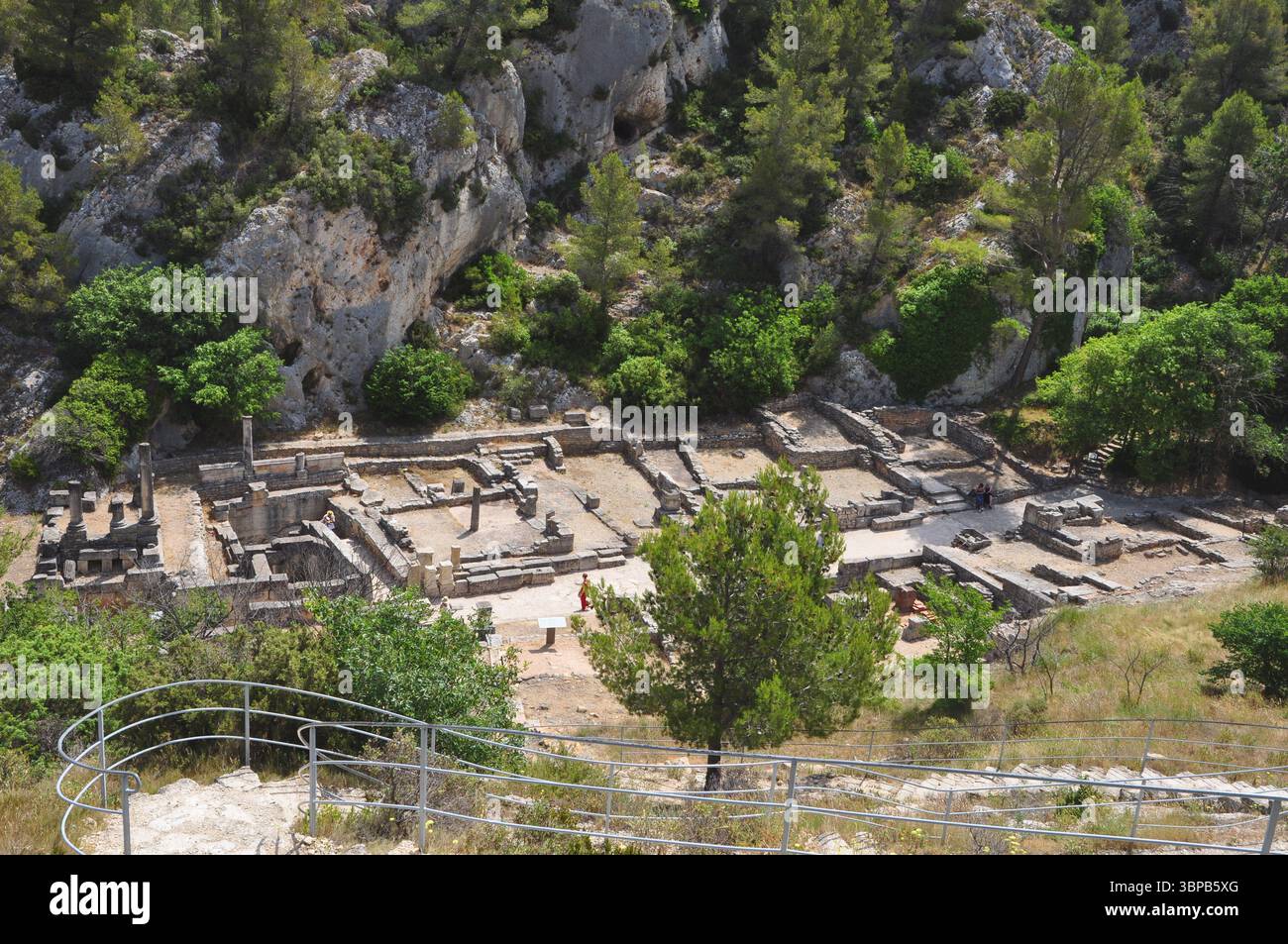 Roman archaeological site of the Roman city of Glanum near St Remy de ...