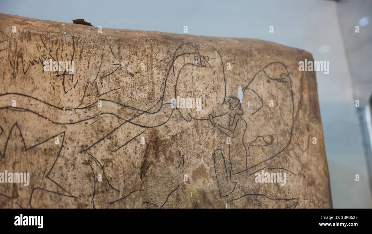 Historic carving showcases ancient scenes in Babylon, Iraq, revealing ...