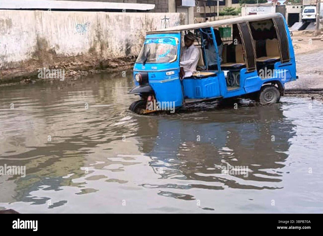 Hectic street full of garbage, sewerage water, causing unhygienic ...