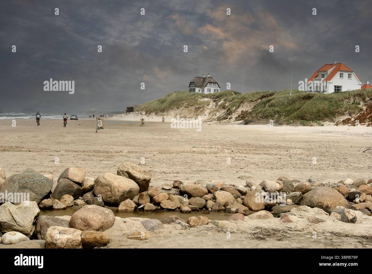 Coastal house in denmark Stock Photo - Alamy