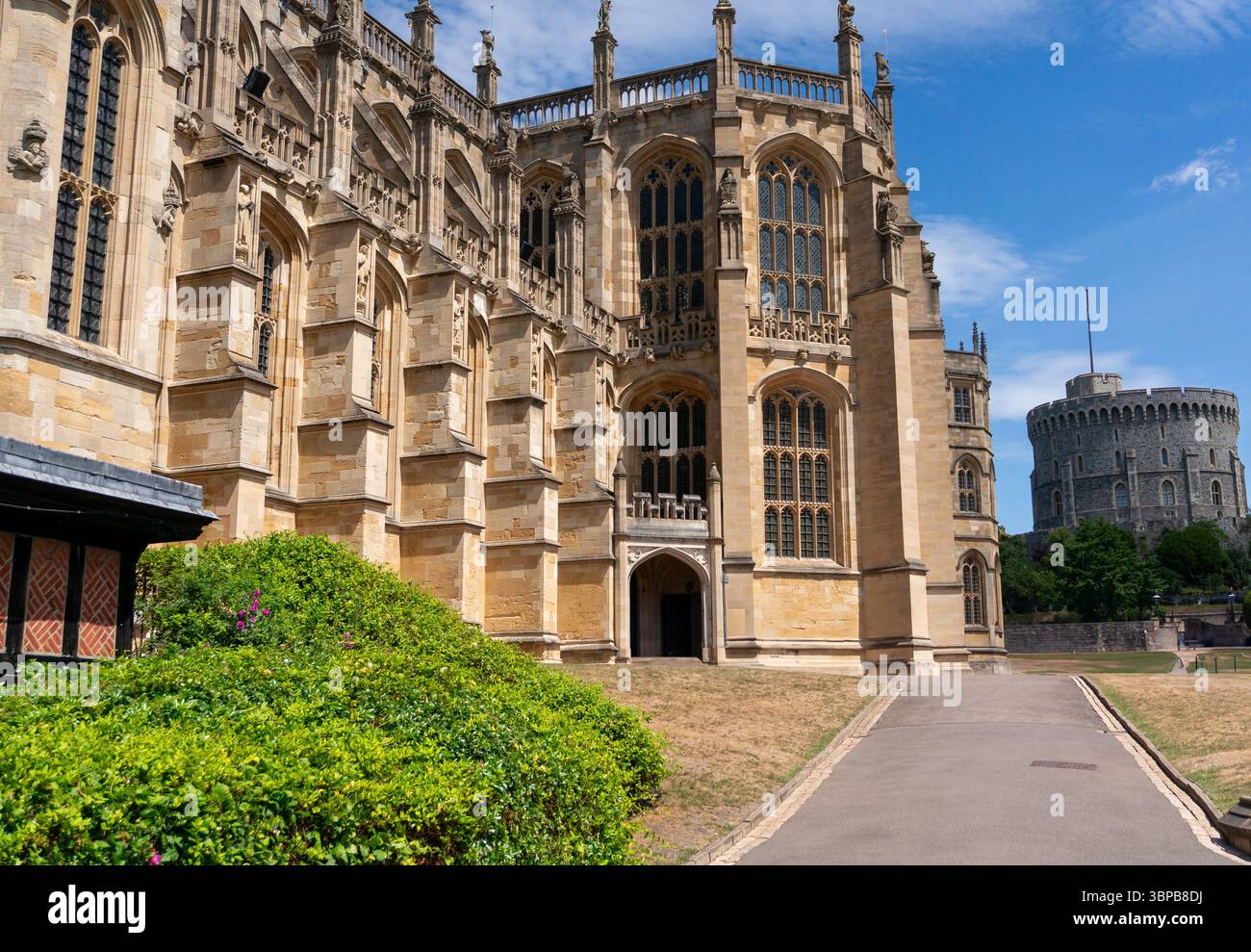 St. George's Chapel in Medieval with Windsor Castle. Gothic ...