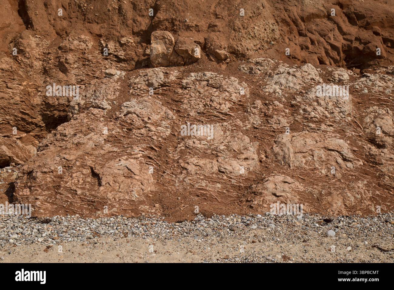 Jurassic coastal rock faces Branscombe Beach East Devon Stock Photo - Alamy