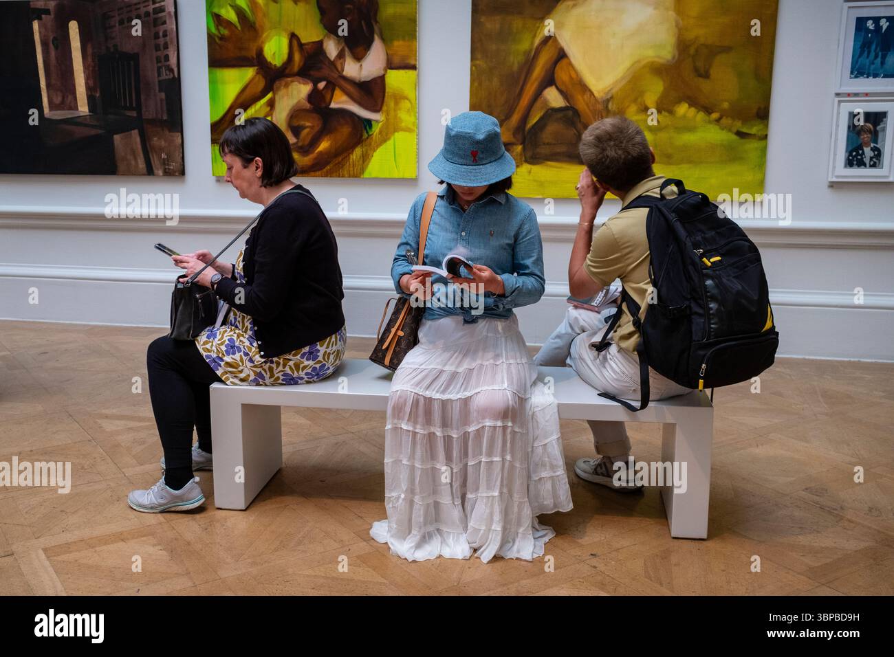 Looking at paintings at the RA, The Royal Academy summer show, 2025 ...