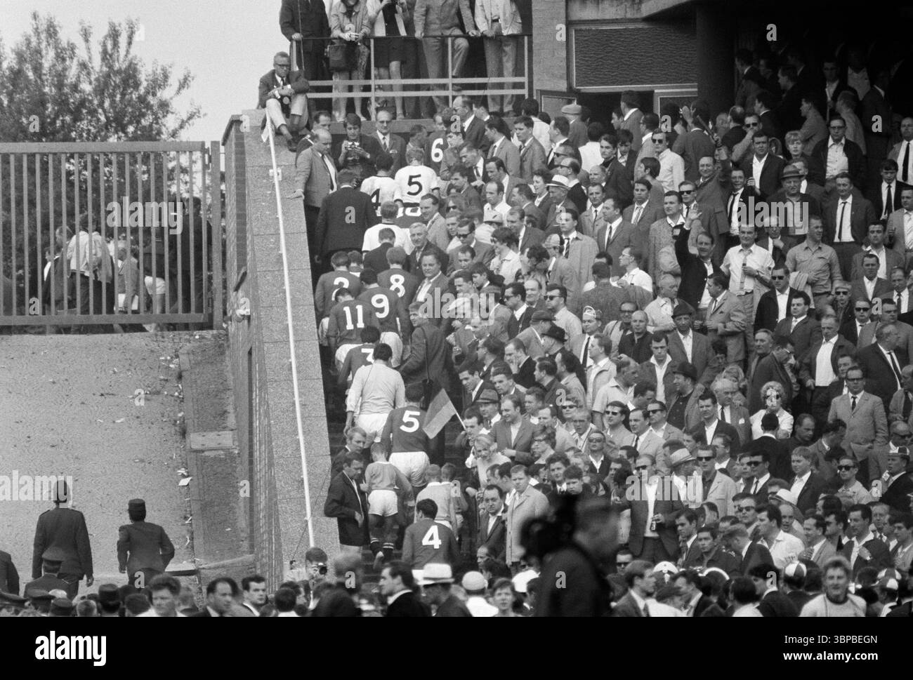 Sixties, sports, football, international match, 1968, Germany vs ...