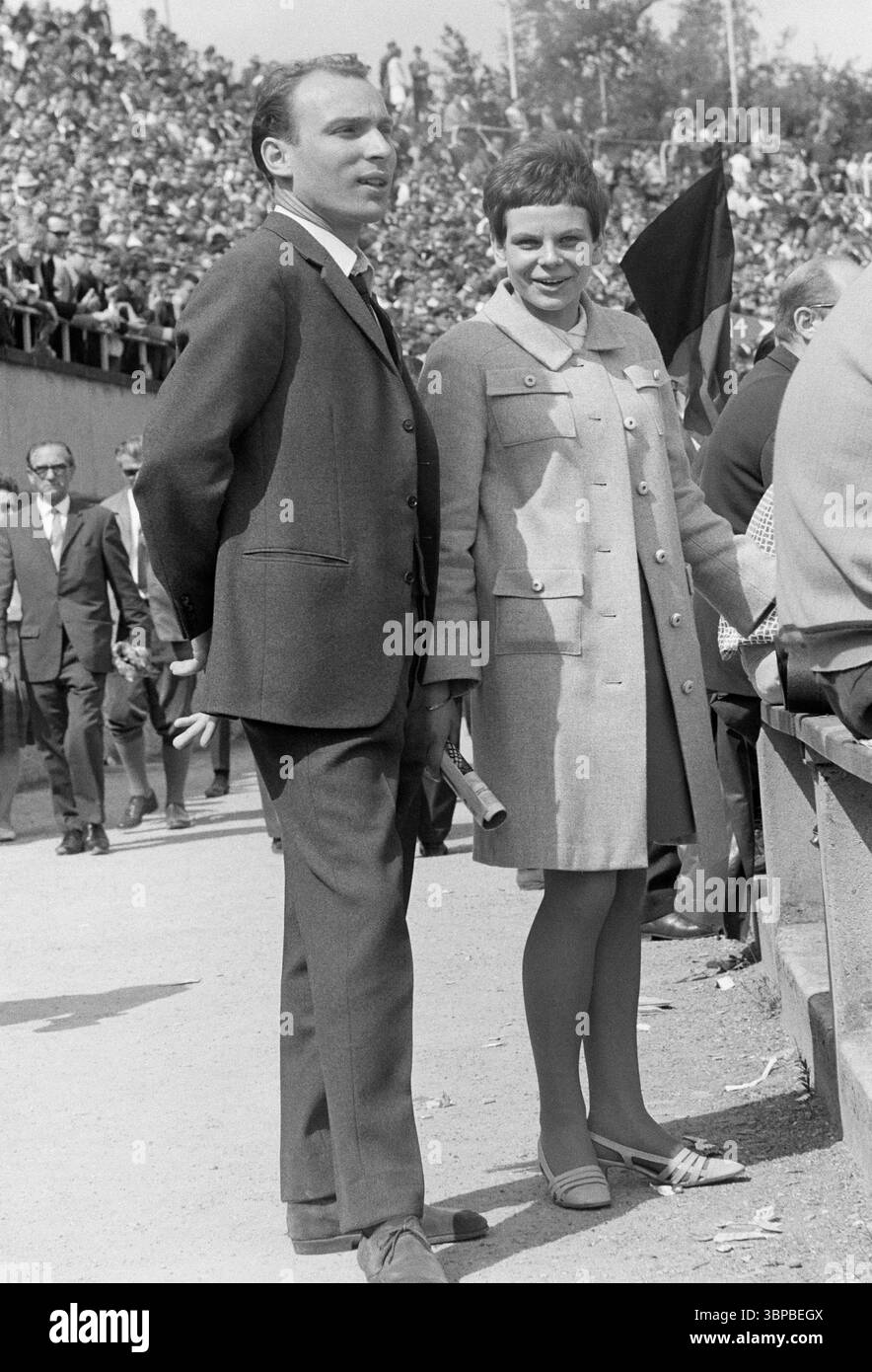Sixties, sports, football, international match, 1968, Germany vs ...
