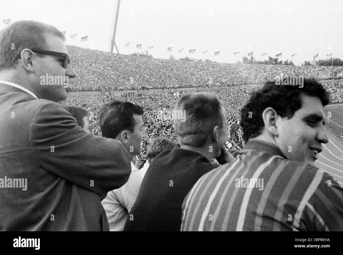 Sixties, sports, football, international match, 1968, Germany vs ...