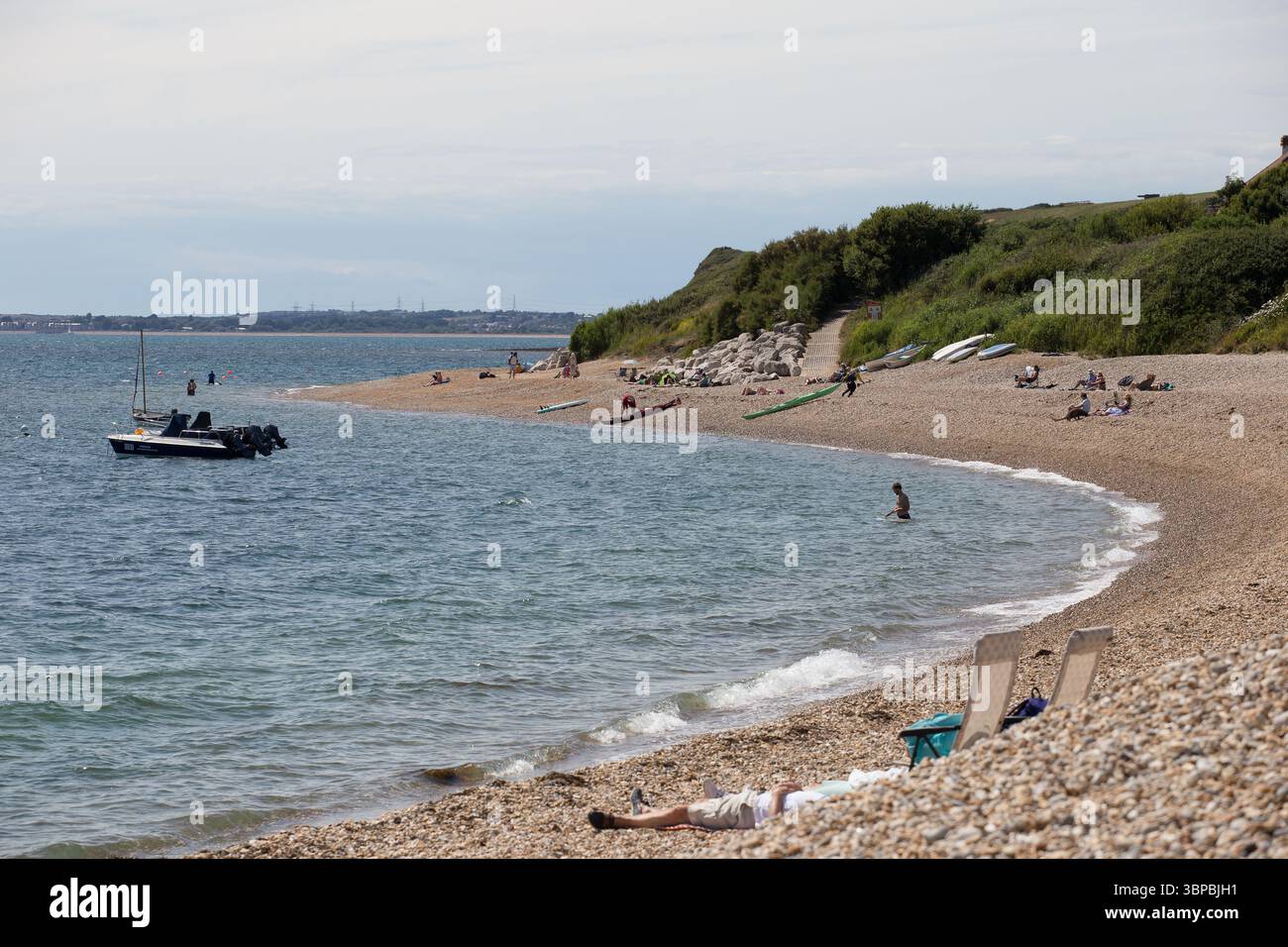 Ringstead Bay. Unspoilt beach, farmland and cliffs on the Jurassic ...