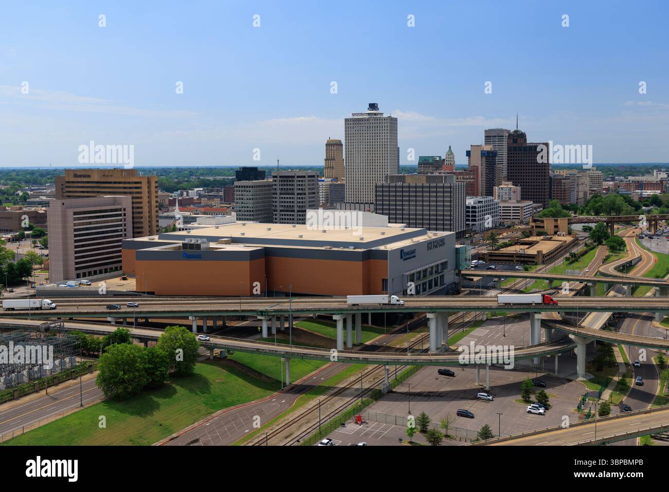 Memphis from the Bass Pro Pyramid. Tennessee, USA Stock Photo - Alamy