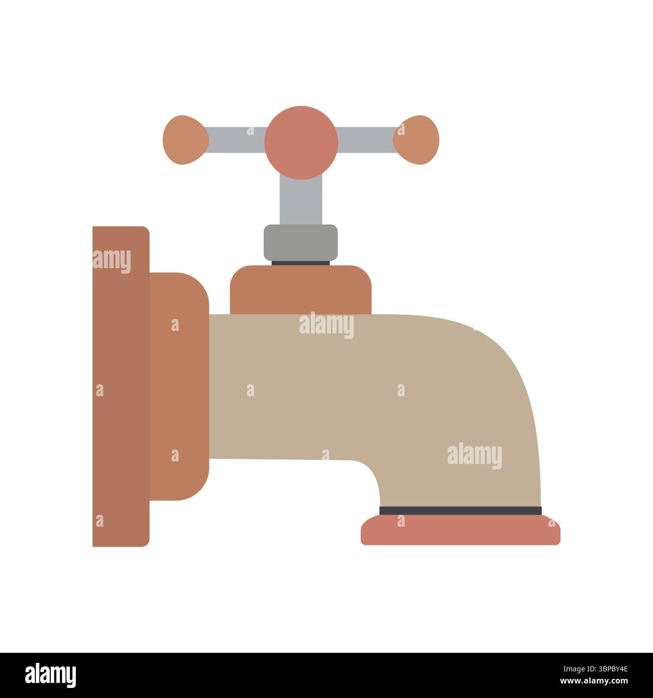 Metal water tap. Vector illustration Stock Vector Image & Art - Alamy