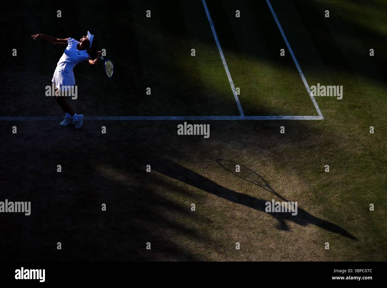 Lea Nilsson during her Girls' Singles match against Lilli Tagger on day ...