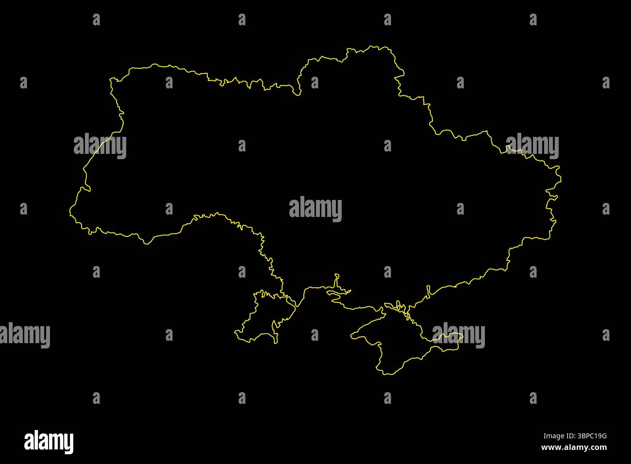 Ukraine country map. European countries. Doodle drawing outline sketch ...