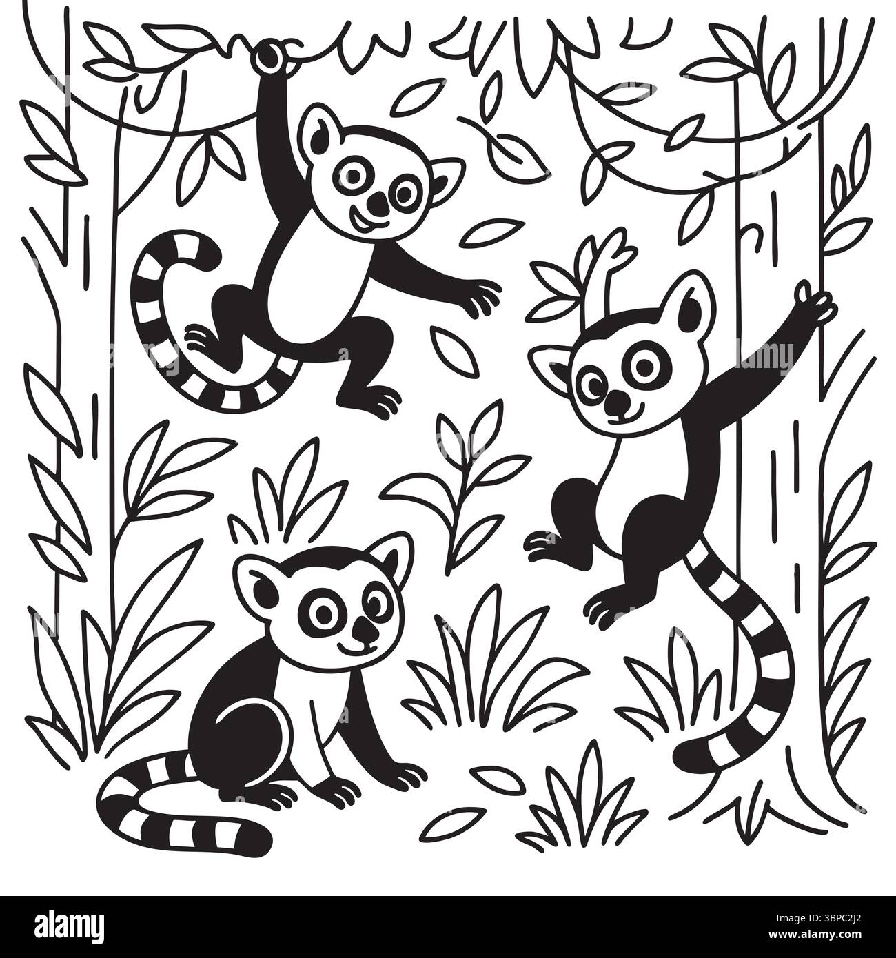 Wild lemurs Cut Out Stock Images & Pictures - Alamy