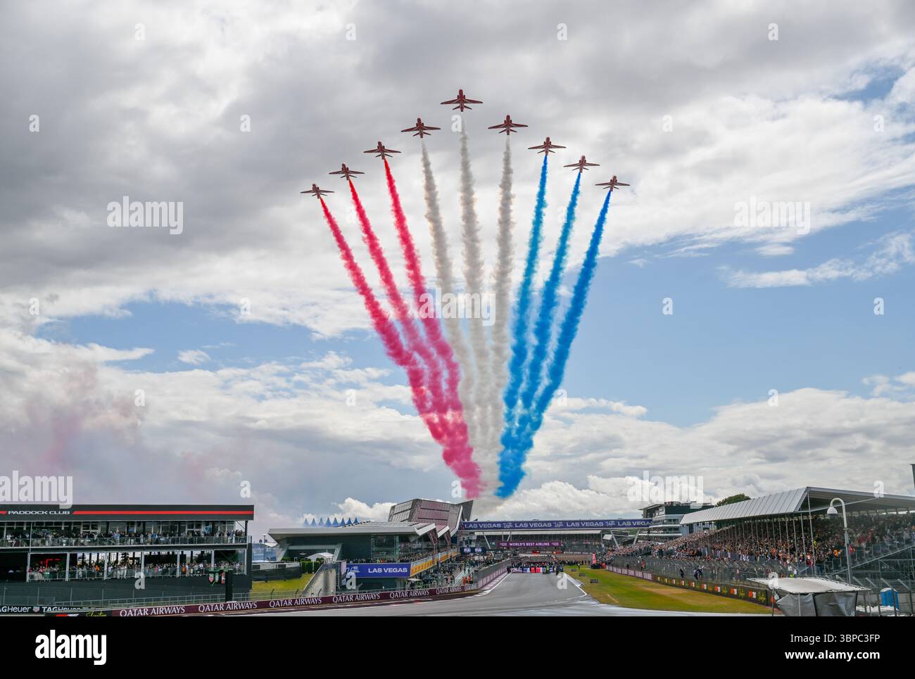 Silverstone flypast hi-res stock photography and images - Alamy