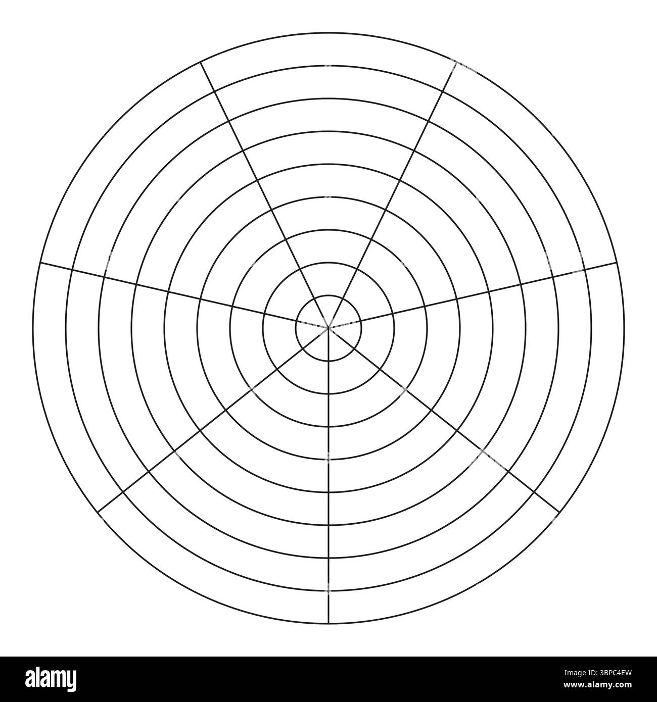 Wheel of life template. Circle diagrams of life style balance. Simple ...