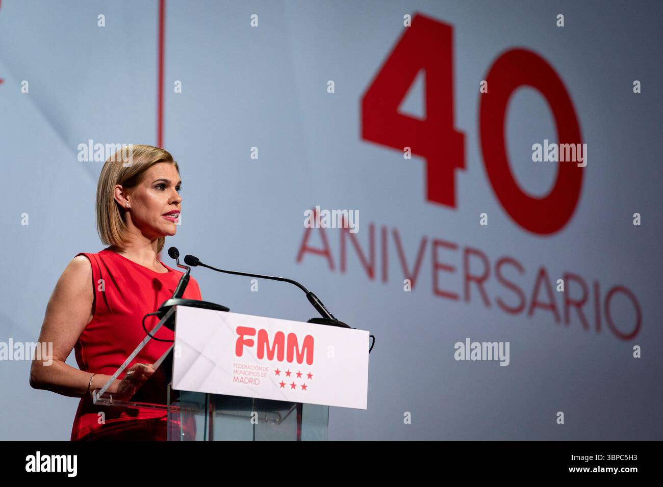 The mayor of Alcalá de Henares, Judith Piquet, during the 40th ...