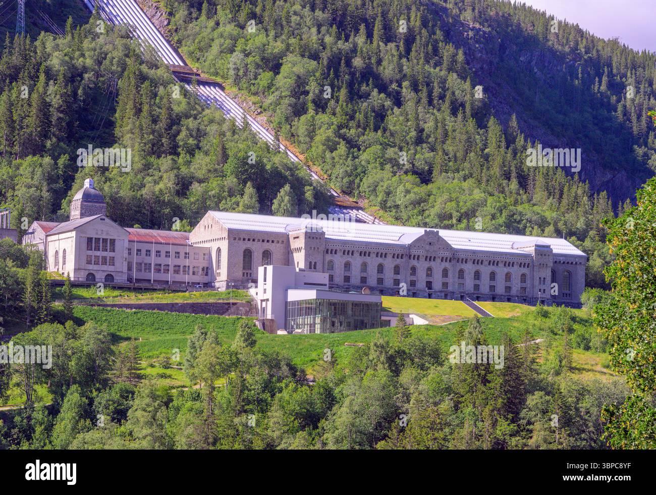 The hydroelectric power plant Vemork close to Rjukan (Tinn, Telemark ...