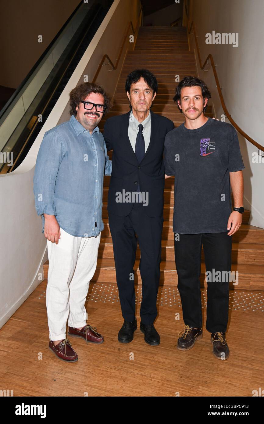 Milan, Director Giulio Base and protagonist Francesco Centorame ...