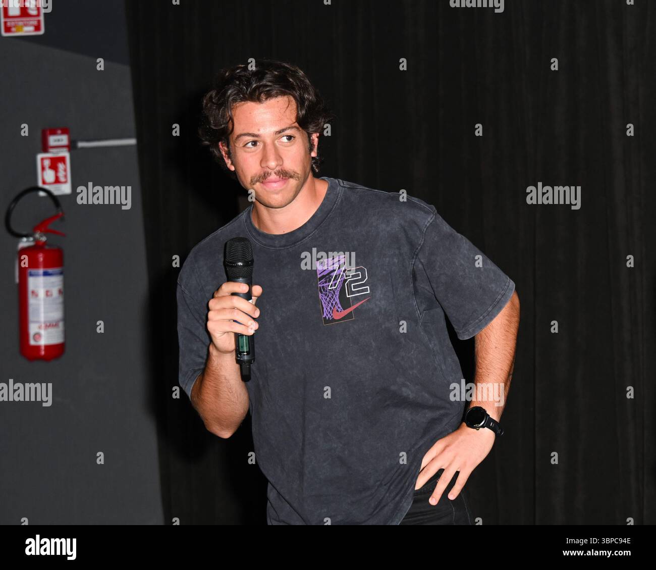 Milan, Director Giulio Base and protagonist Francesco Centorame ...
