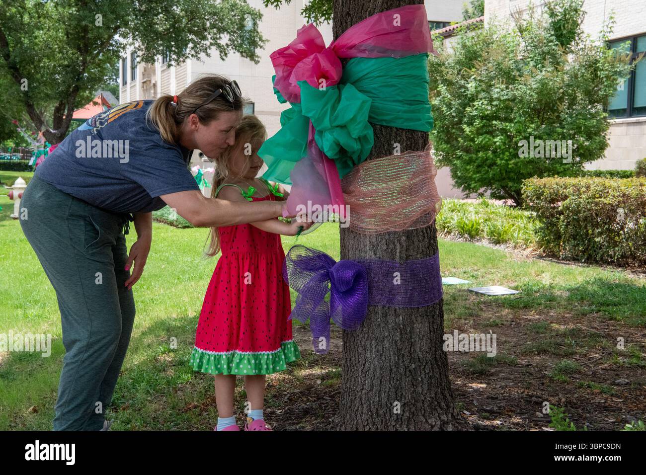 July 7, 2025, Highland Park (Dallas, Texas, USA: Eloise Peck and Lila ...