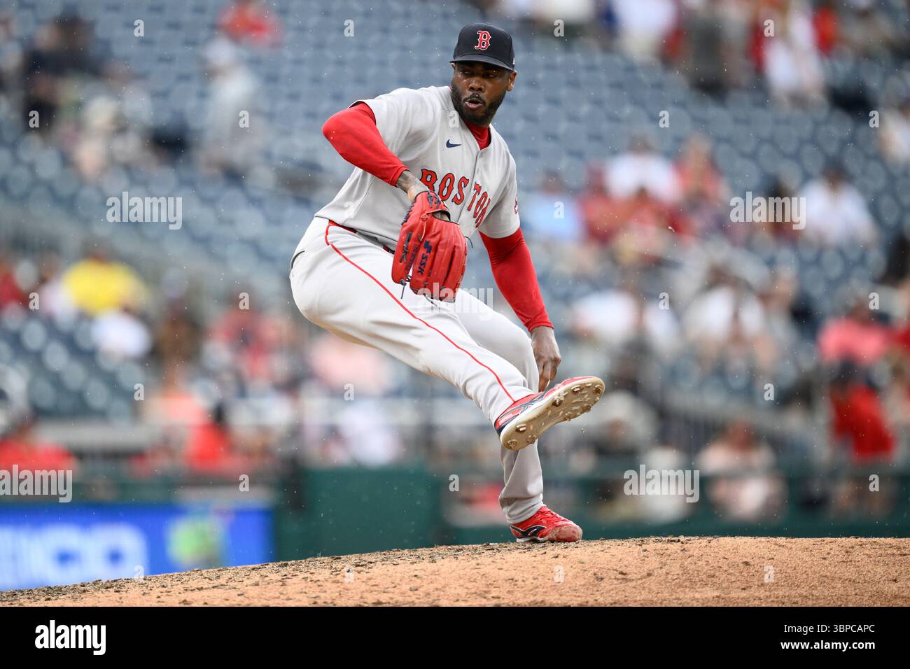 Boston Red Sox relief pitcher Aroldis Chapman (44) in action during a ...