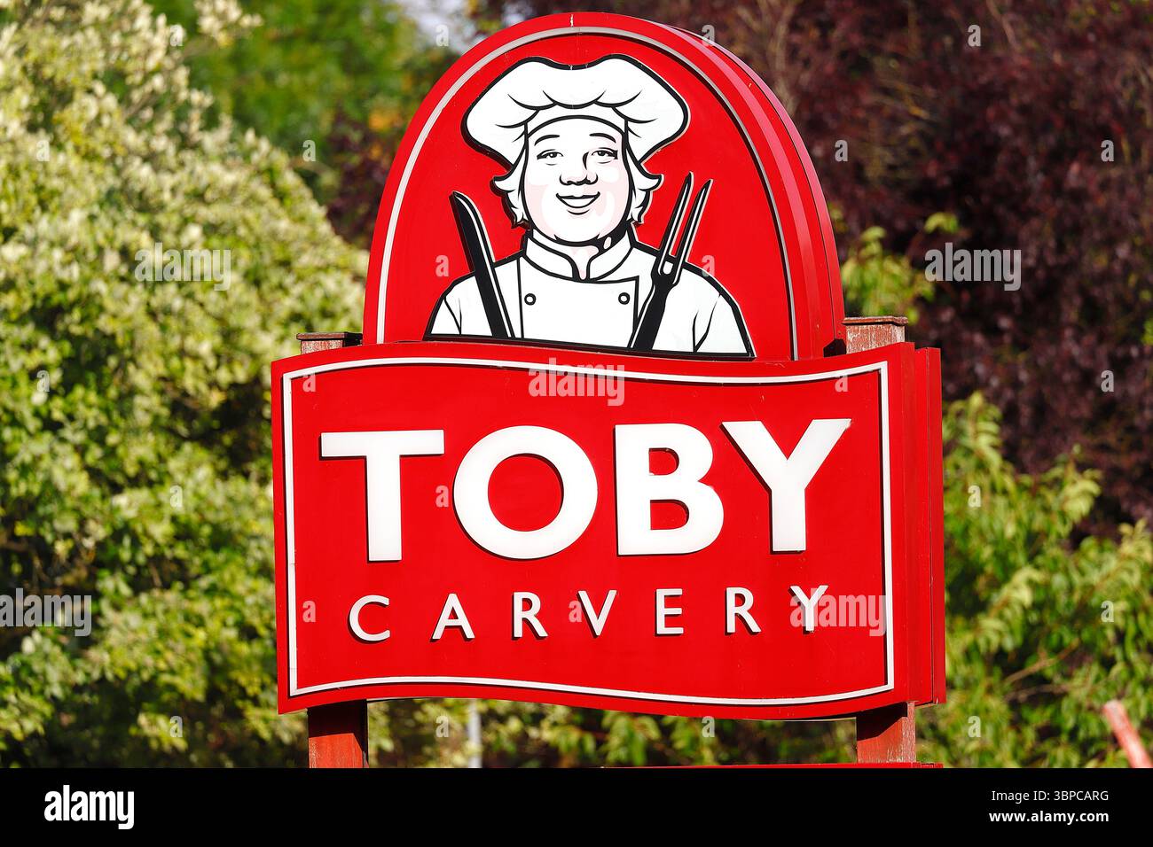 Toby Carvery signage at the Toby Carvery in Oulton,Leeds,West Yorkshire ...