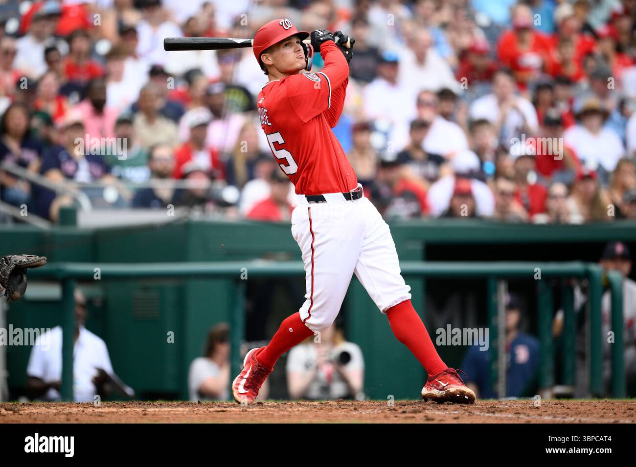 Washington Nationals' Brady House in action during a baseball game ...