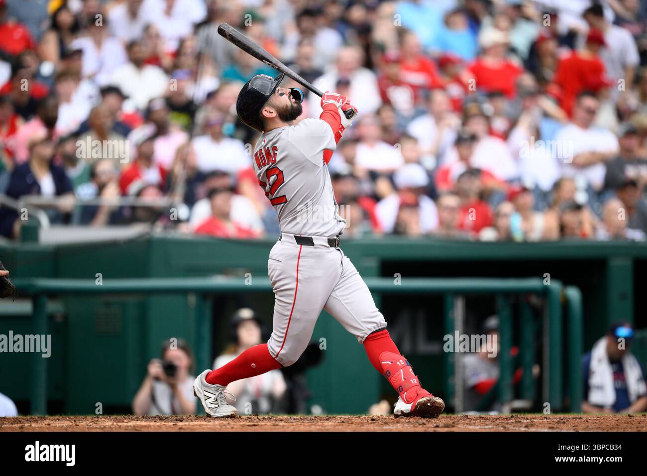 Boston Red Sox's Connor Wong in action during a baseball game against ...