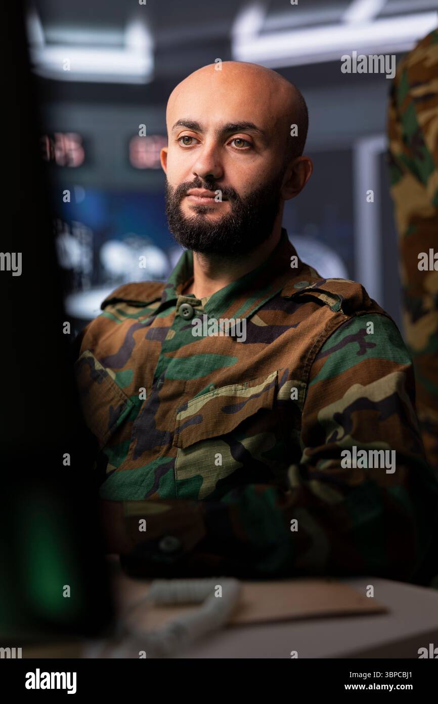 Air force combat control officer performing tactical level surveillance and reconnaissance using ...