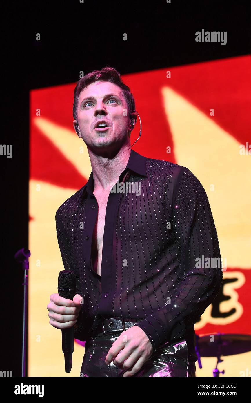 LONDON, ENGLAND - MAY 02: Jake Shears performing at O2 Arena, Greenwich ...