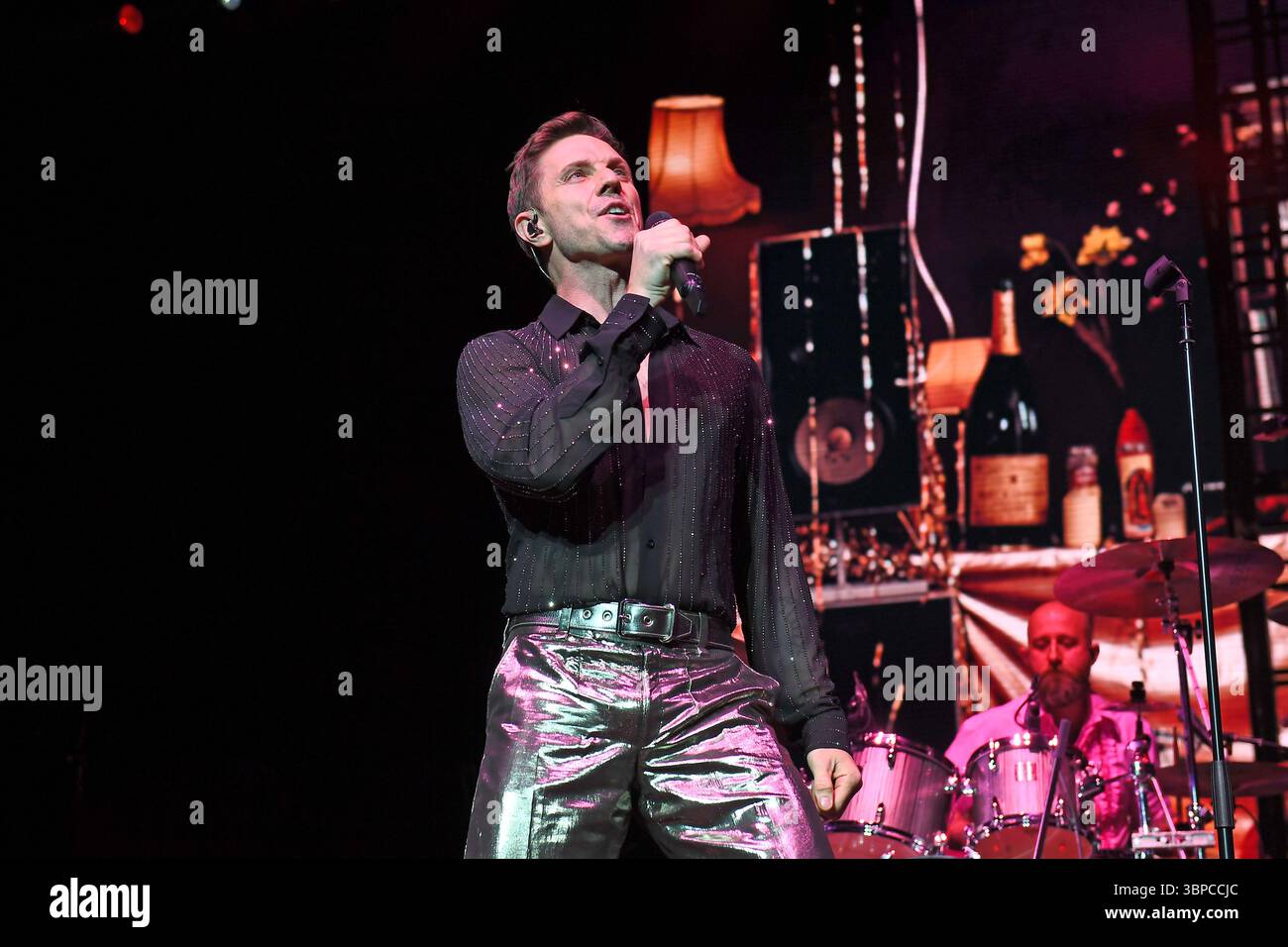 LONDON, ENGLAND - MAY 02: Jake Shears performing at O2 Arena, Greenwich ...